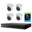 HiLook 6MP Kit 4 x IPC-T361H-MU Camera with IntelliSense, Built-in Mic ...