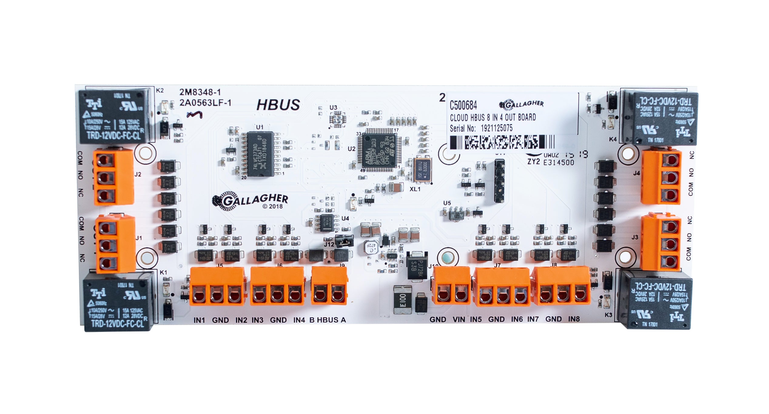 Gallagher SMB HBUS Input & Output Module 8 x Input, 4 x Output (24V DC ...
