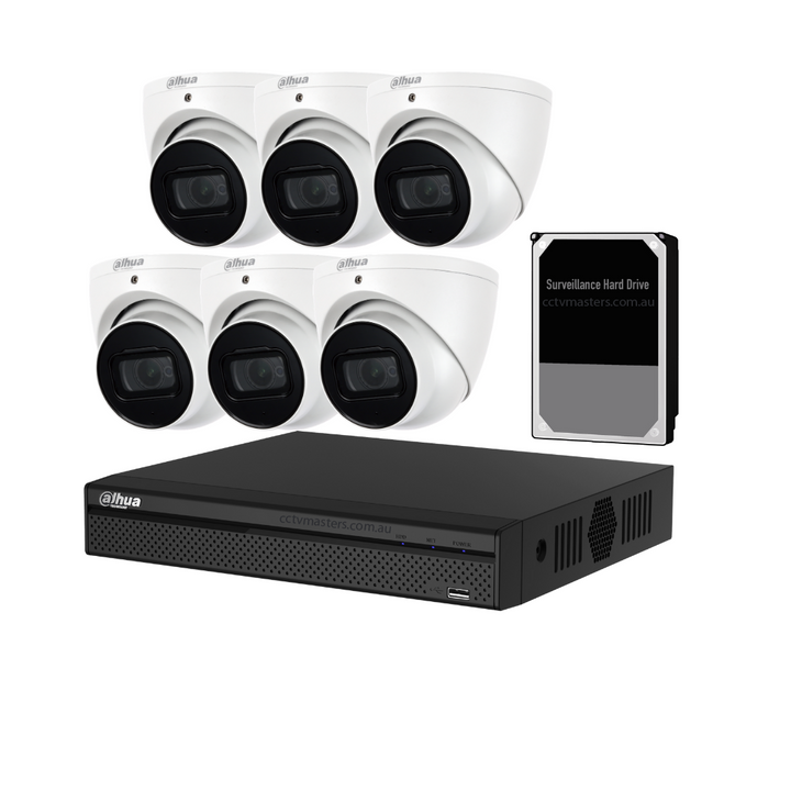 CCTV Surveillance, Dahua 6MPCamera Kits, Dahua CCTV Bundle, Eyeball camera – CCTVMASTERS.COM.AU
